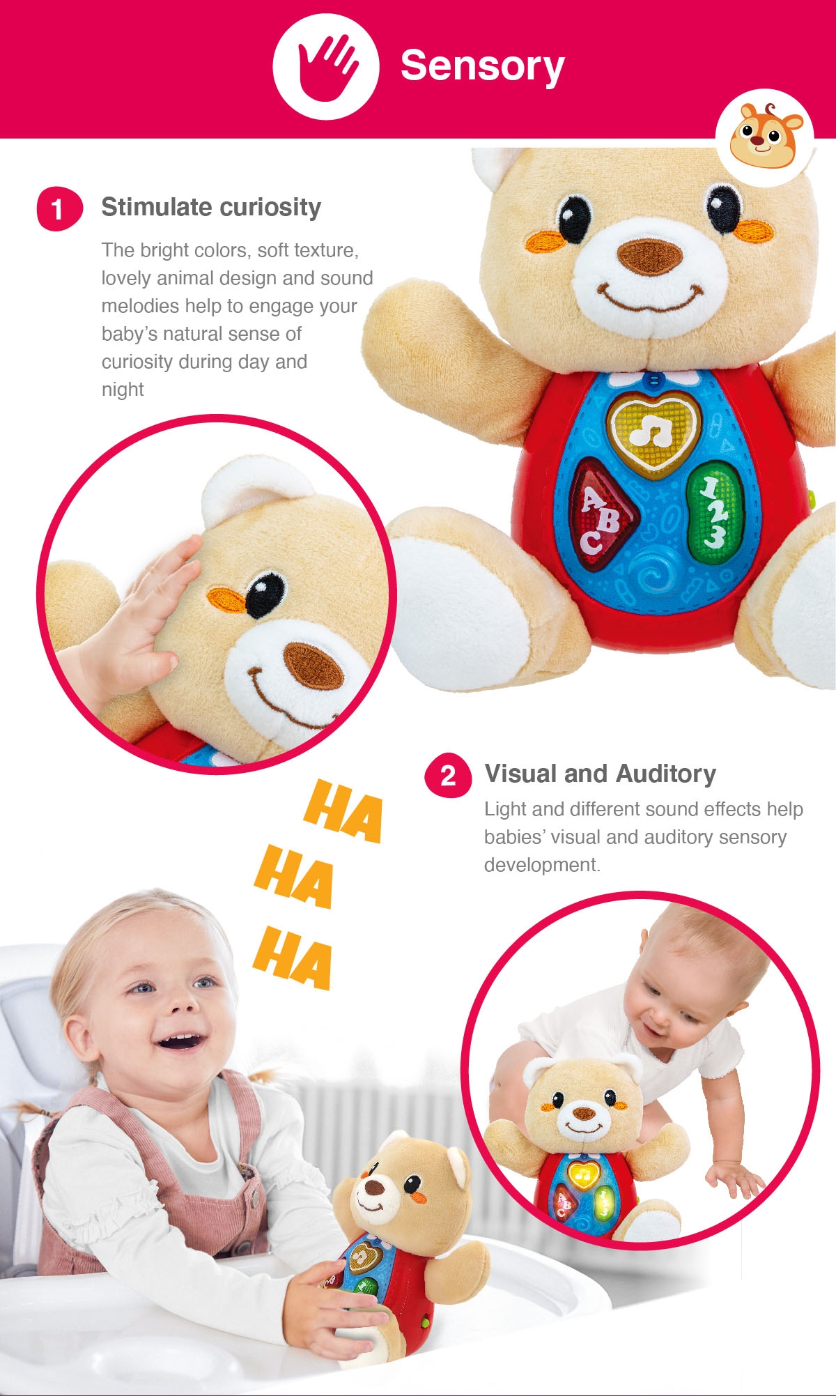 Sing 'N Learn With Me - Bear | 4 Stage Toy | Winfat Industrial Company ...
