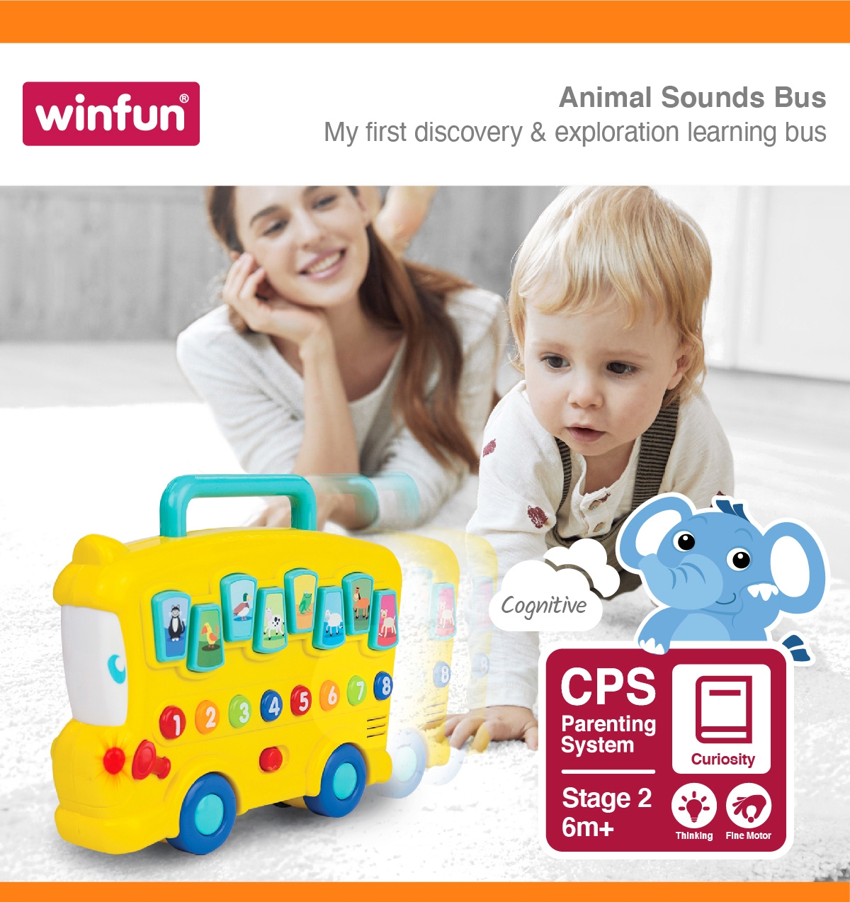 Animal Sounds Bus | 4 Stage Toy | Winfat Industrial Company Limited